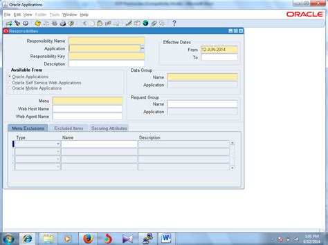 Create New Responsibility Oracle Ebs Financials