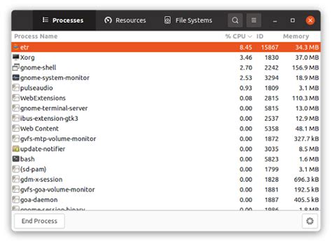 How To Use Ubuntu System Monitor