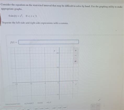 Solved Consider The Equation On The Restricted Interval That