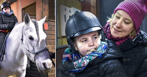 Emmeli Lever Med En Ovanlig Diagnos Hittade Glädjen I Ridningen