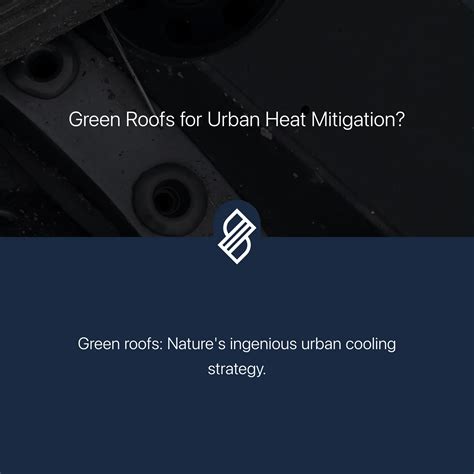 Green Roofs For Urban Heat Mitigation → Scenario