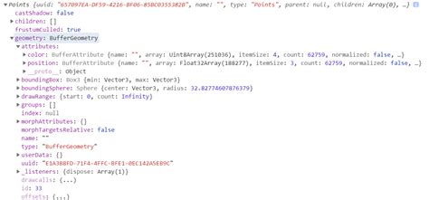 points are not shown with colors in buffergeometry questions three js forum