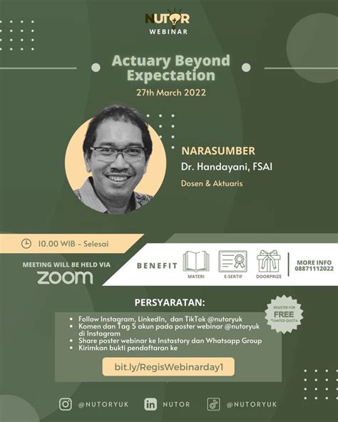 Nutor Id On Linkedin Tenangadanutor Web Webinar Actuary Actuarialscience Datasciences