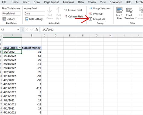 Cant Group Dates By Month In Pivot Table Cannot Group That