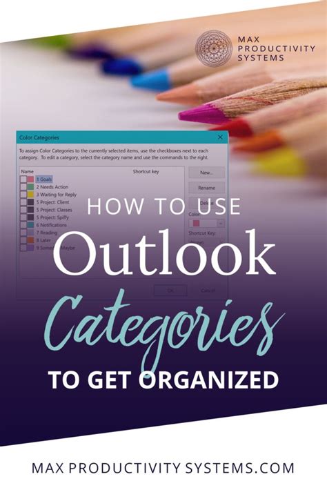 How To Organize Your To Do List In Outlook With Categories Max Productivity Systems Work