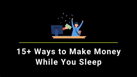 15 Practical Ways To Make Money While You Sleep In 2024 Bloggingjoy