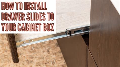 How To Install Drawer Glides A Cabinet Box You