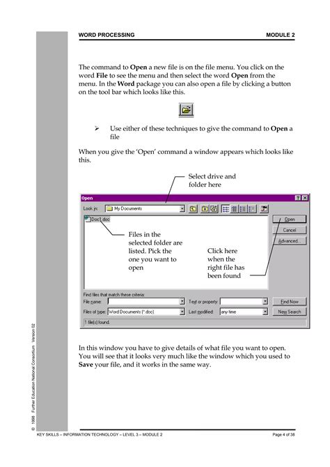 It Skills Module 2 Word Processing Pdf