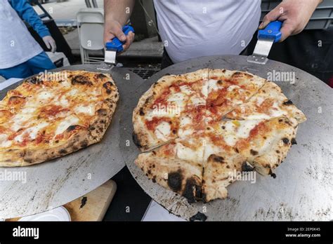 1062019 Pizza By Chef Giuseppe Manco On Display During New York