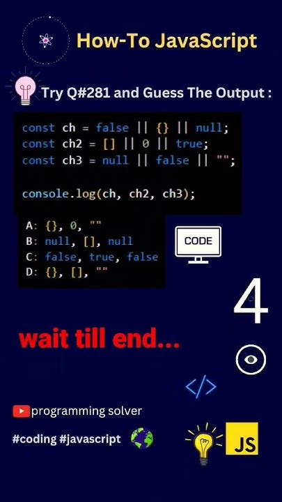 How To Code Javascript Q281 Try Solve And Guess The Output Shorts Coding Programming