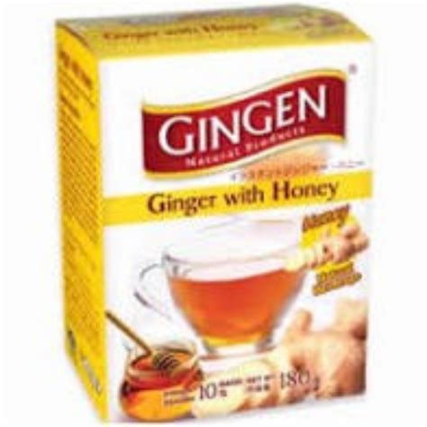 Gingen Ginger Tea With Honey 1 Box 10 Sachets Shopee Singapore
