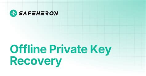 Offline Private Key Recovery Help Center