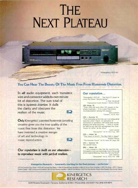 Kinergetics Kmp 2 Magnetic Tape Deck Processor — Polk Audio Forum