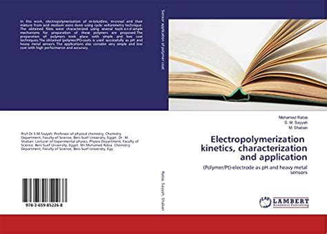 Electropolymerization Kinetics Characterization And Application