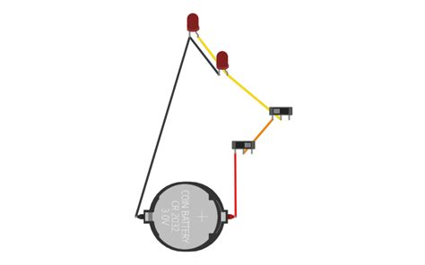 Circuit Design Dois Led E Dois Int Tinkercad