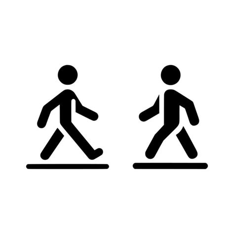 Walk Sign Vector Art Icons And Graphics For Free Download