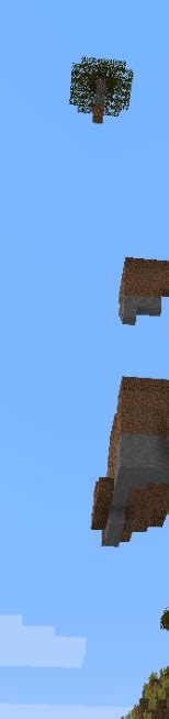 Tree Generates On A 1x1 Floating Island Rminecraft