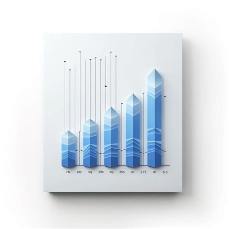 Polygonal Statistics Chart Premium Ai Generated Image