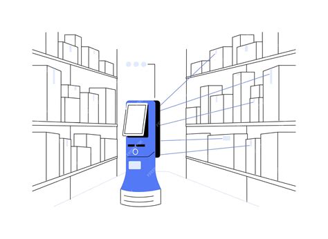 Premium Vector Inventory Robots Abstract Concept Vector Illustration Smart Inventory Robots