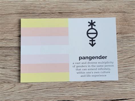Pangender Pride Postcard Postcard Design Postcard Flag Design