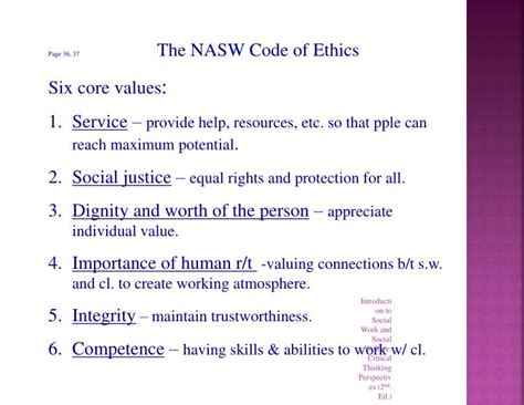 Nasw Code Of Ethics Printable Printable Templates