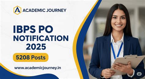IBPS PO Notification 2025 Direct Registration Link 5208 Posts AcademicJourney