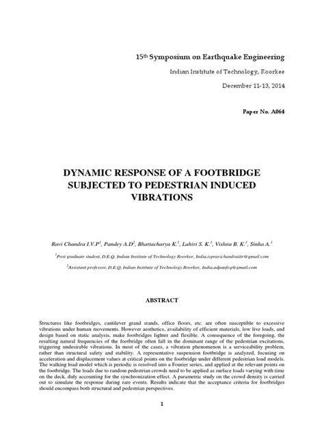 Footfall Analysis Structural Load Resonance