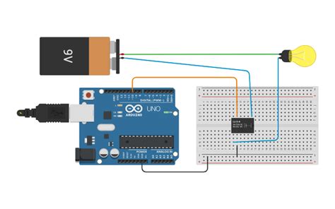 Circuit Design Rele Tinkercad