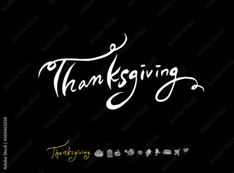 추수감사절 손으로 그린 추수감사절 일러스트 Stock Vector Adobe Stock