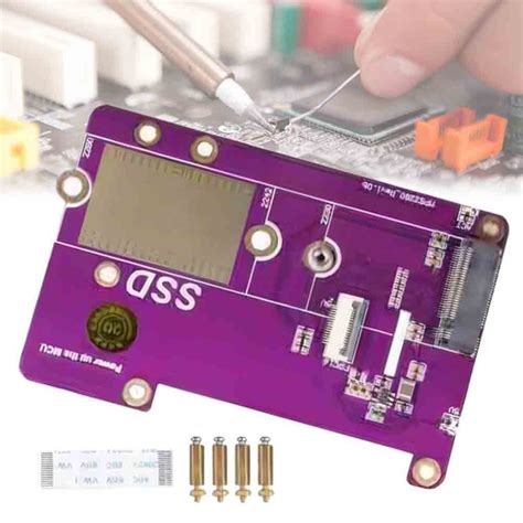 Плата адаптер Pcie для M 2 Nvme Ssd Поддерживает Gen3 для Raspberry Pi для Ssd 2230 купить с