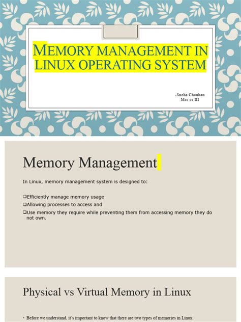 memory management in linux operating system pdf process computing software engineering