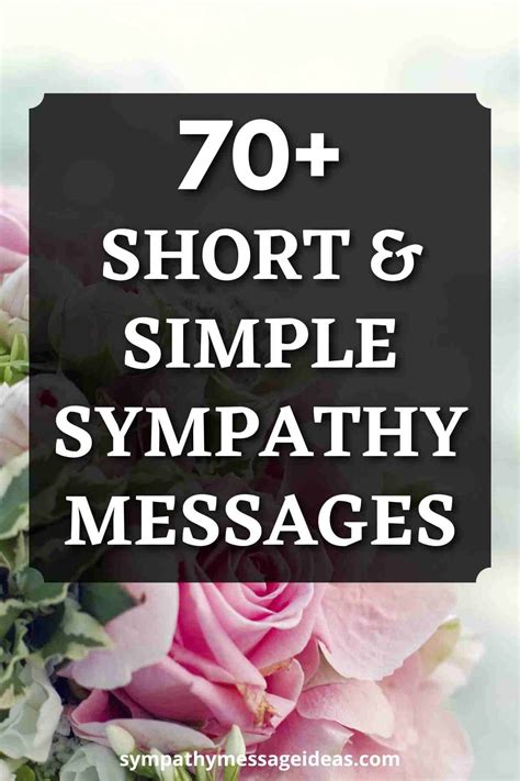 Short Sympathy Messages To Offer Comfort And Support During Difficult