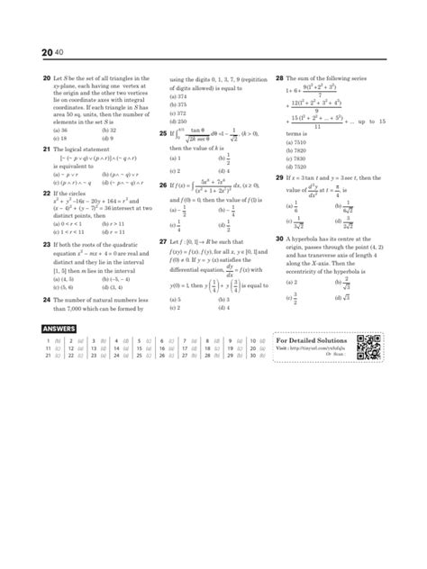 Arihant 40 Days Crash Course For Jee Main Mathematics Crackjee Xyz 461 464 Pdf Pi Equations