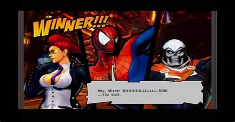 Spider Mans Winning Quote Against Deadpool In Mvc3 Dennis The Menace Imgur