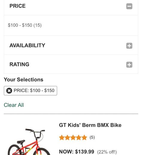 E Commerce Filter Ux Allow Users To Combine Multiple Filtering Values
