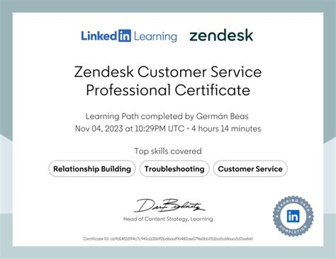 Germán Beas On Linkedin Certificate Of Completion
