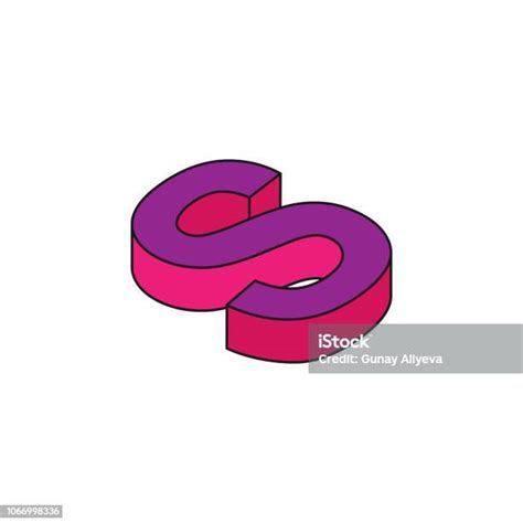 알파벳 S 3d 아이소메트릭 아이콘 색깔 모바일 개념 및 웹 응용 프로그램에 대 한 3 차원 단어와 기호 아이콘의 요소입니다 아이소메트릭 알파벳 S 3d 아이콘 및 모바일