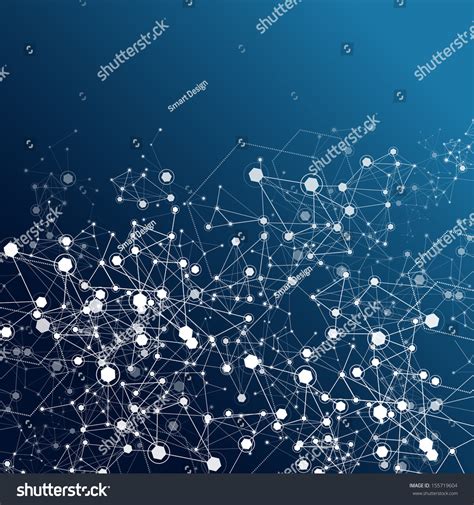 Molecule Communication Background Concept Vector Illustration Stock Vector Royalty Free