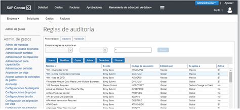 Tips For Administrators How To Generate New Audit Rules In Sap Concur
