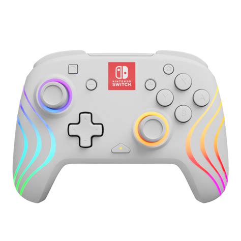 PDP Nintendo Switch Afterglow Wave Wireless Controller White Target Australia