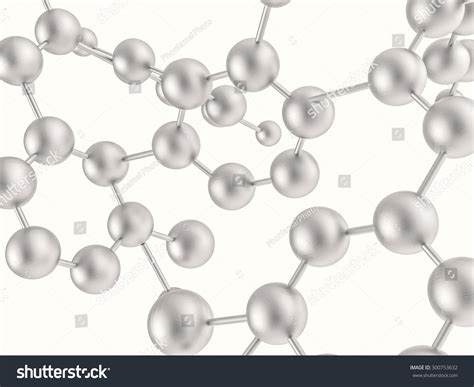 3d Rendered Silver Molecule Structure Stock Illustration 300753632 Shutterstock