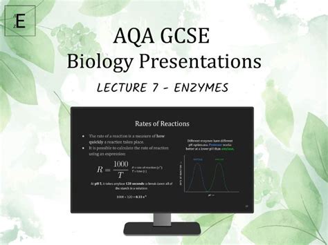 Aqa Gcse Biology Lecture 7 Enzymes Teaching Resources