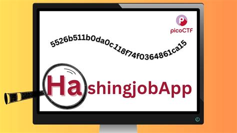 Step By Step Guide Crush Picoctfs Hashingjobapp Challenge Youtube