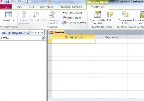 In Questa Struttura Tabella Iniziamo A Decidere Quali Campi Vogliamo Creare Di Solito Come