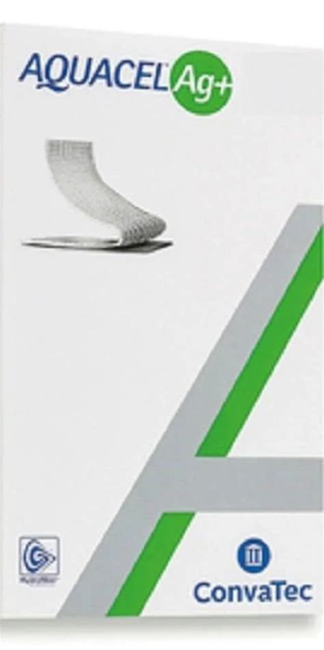 Aquacel Ag Extra Silver Ribbon Hydrofiber Wound Dressings 4cm X 20cm