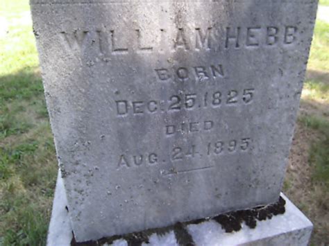 William Hebb 1825 1895 Find A Grave Memorial