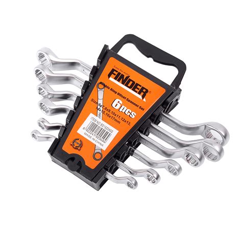 6pcs Double Ring Offset Spanner Set Finder Tool