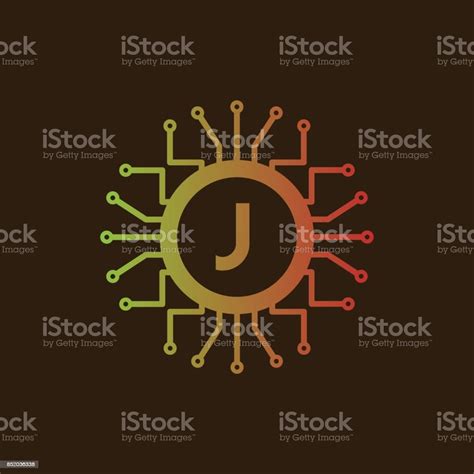 기술 초기 편지 J 아이콘 디자인 개념에 대한 스톡 벡터 아트 및 기타 이미지 개념 개념과 주제 공장 산업 건물 Istock