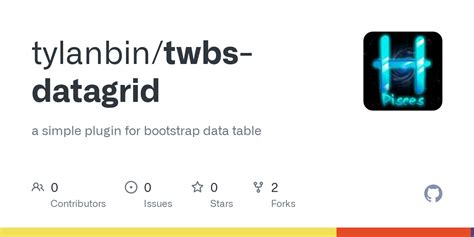 GitHub Tylanbin Twbs Datagrid A Simple Plugin For Bootstrap Data Table