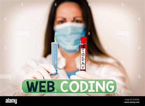 Text Sign Showing Web Coding Business Photo Text A System Of Symbols And Rules Used To